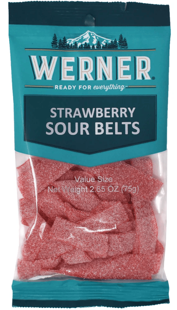 Werner Strawberry Sour Belts – The Sour Moose